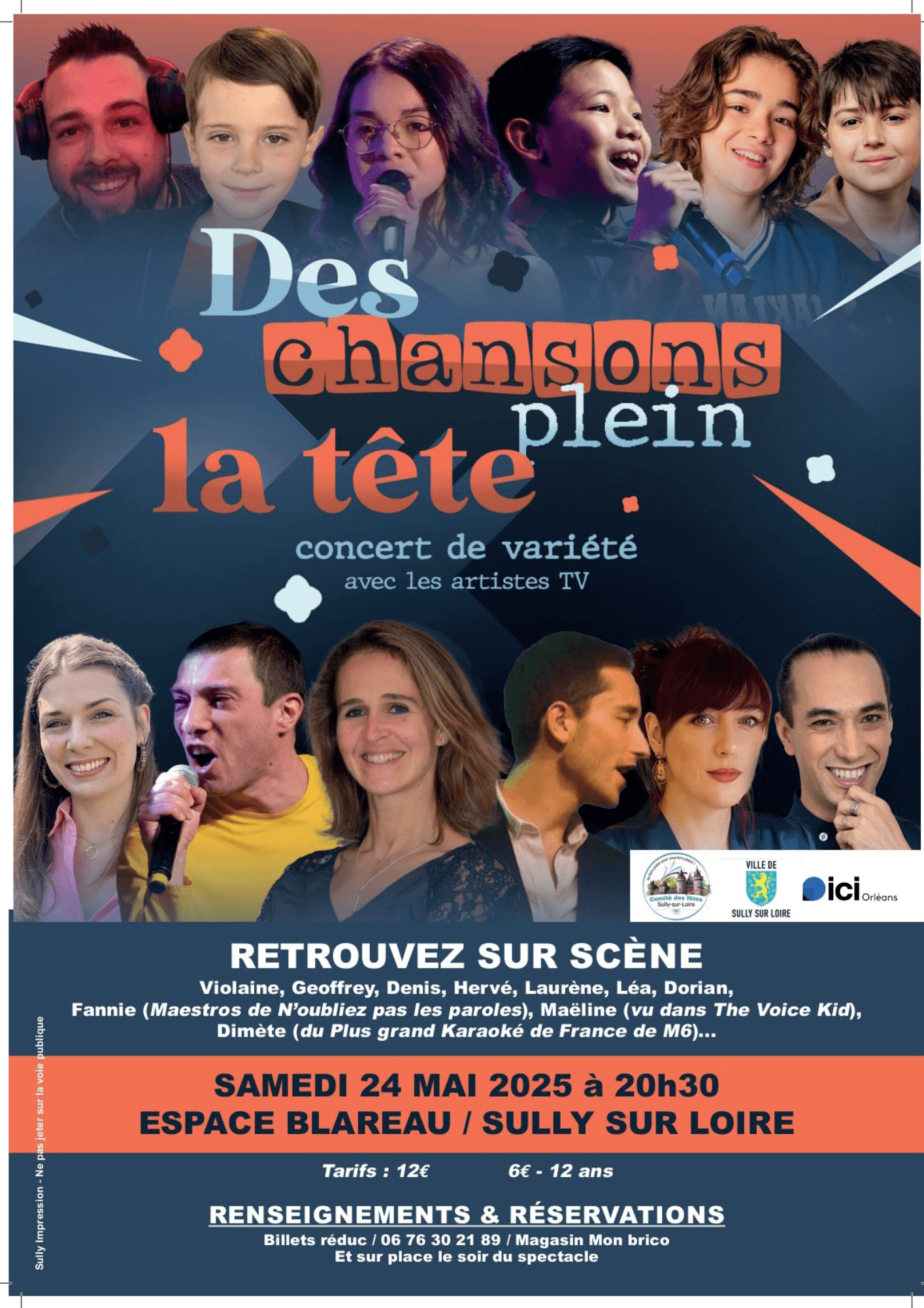 Concert "Des chansons plein la tête" - Sully sur Loire